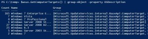 WSUS per Powershell abfragen/ansprechen
