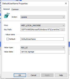 GPO - automatic Windows Login / Autologin