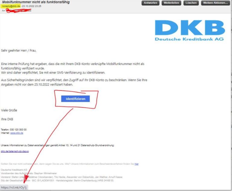 Beispiele für Phishing Mails (Galerie)